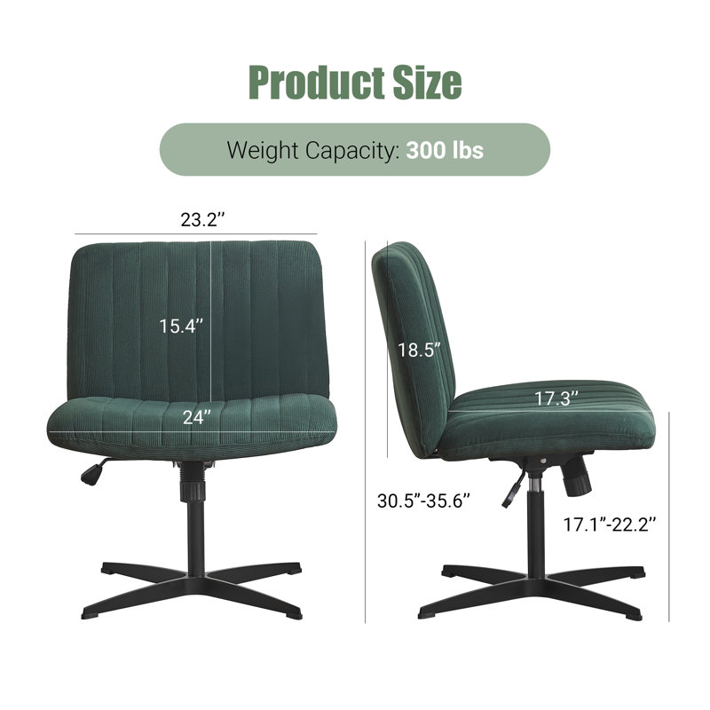 Latitude Run® Rishard Criss Cross Leg Armless Task Office Chair With No Wheels & Reviews | Wayfair